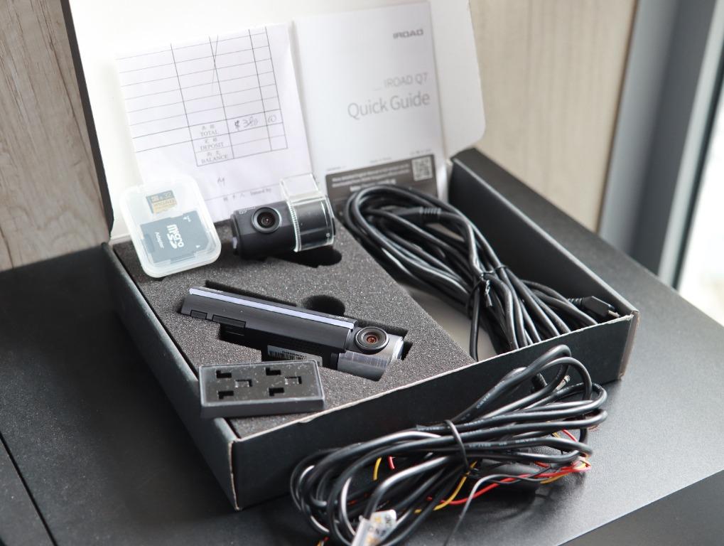 IROAD Q7 2CH / Channel Front and Rear Camera Complete Working Set with ...