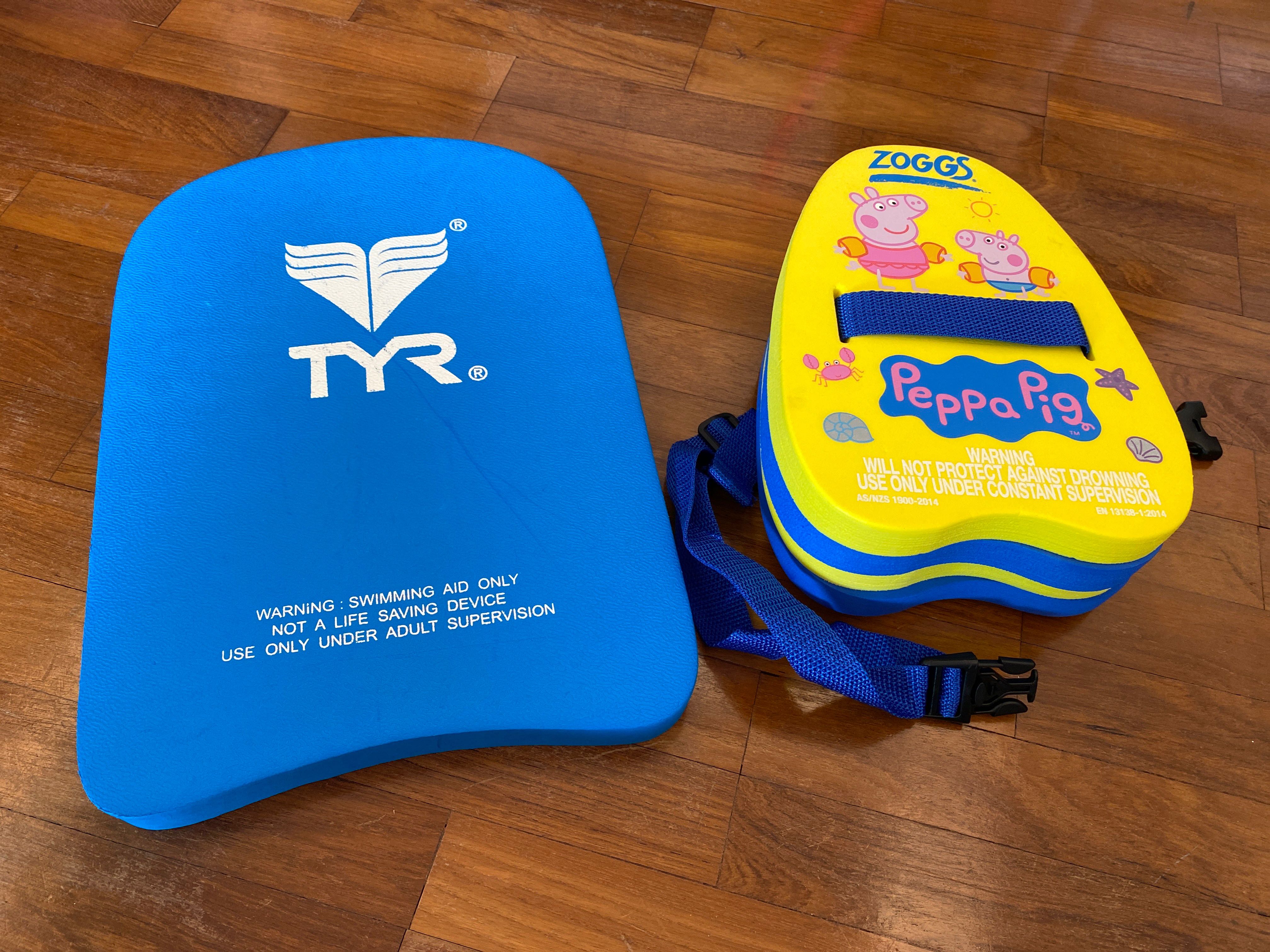 Kick board (available) and back float(sold) for kids, Sports Equipment ...