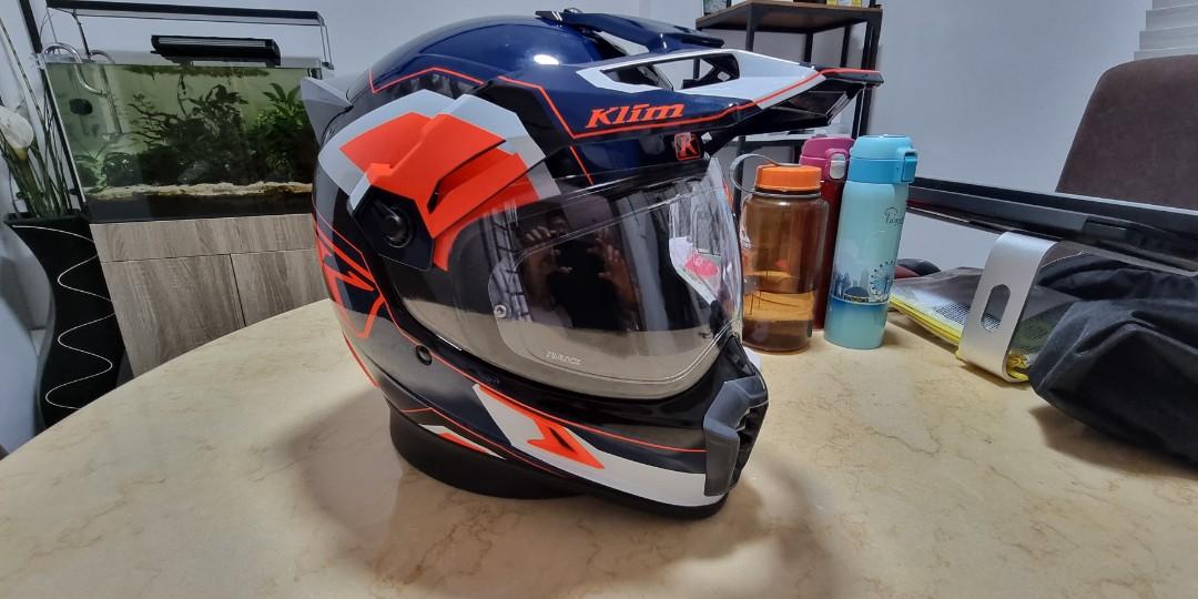 Klim krios pro rally orange, Motorcycles, Motorcycle Apparel on Carousell