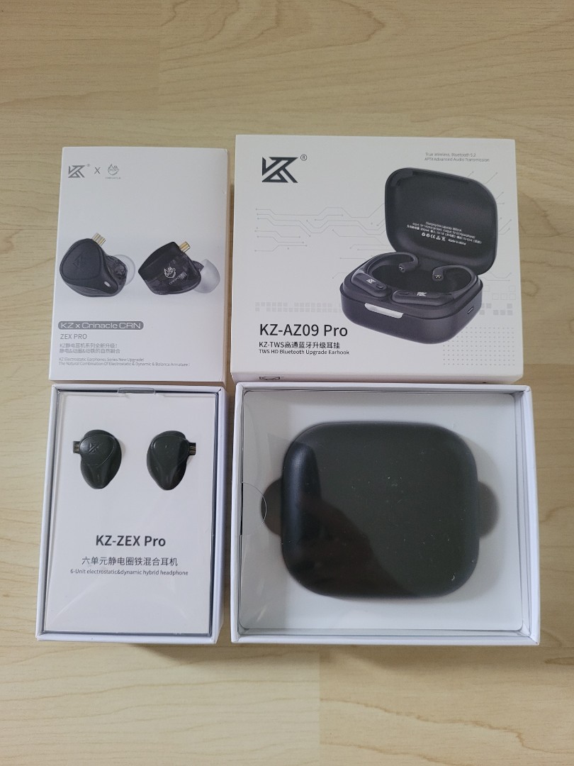 Kz Zex Pro Crinacle + Kz AZ09 Pro, Audio, Earphones on Carousell