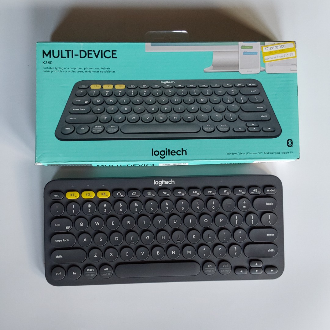 Logitech Multi Device Wireless Bluetooth Keyboard Computers Tech Parts Accessories