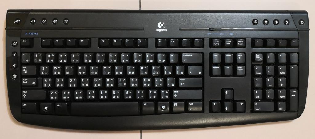 Logitech Pro 2400 Cordless Wireless keyboard 羅技無線鍵盤, 電腦＆科技, 電腦周邊及配件, 電腦 ...