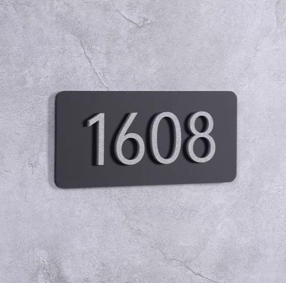 Main Door Unit Number Acrylic 3D Signage, Furniture & Home Living, Home ...