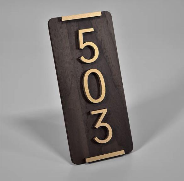 Main Door Unit Number Acrylic 3D Signage, Furniture & Home Living, Home ...