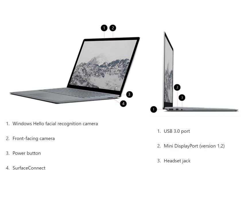 Microsoft Surface Laptop (1st Gen) + FREEBIES, Computers & Tech ...
