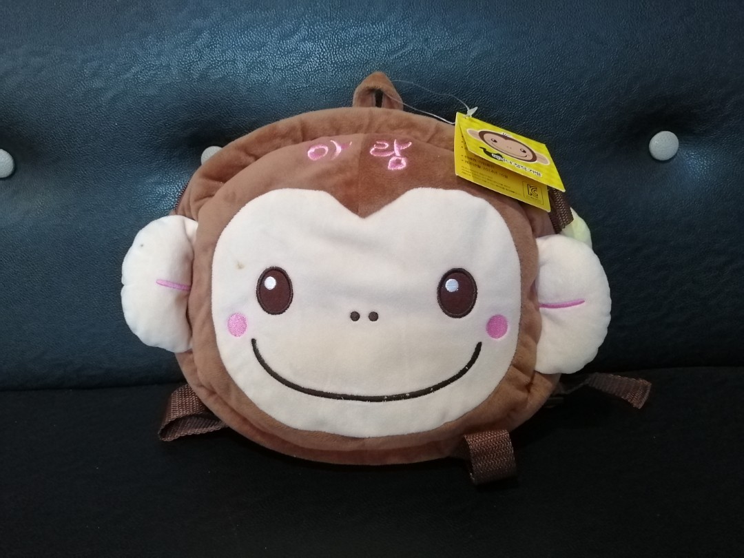 Monkey Kids Backpack with Leash (para di mawala sa mall), Babies & Kids ...