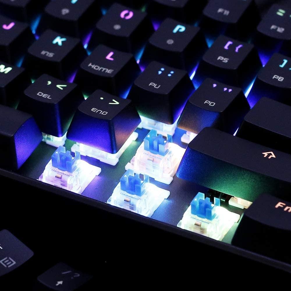 MOTOSPEED CK61 RGB Mechanical Gaming Keyboard OUTMU Blue Switches ...