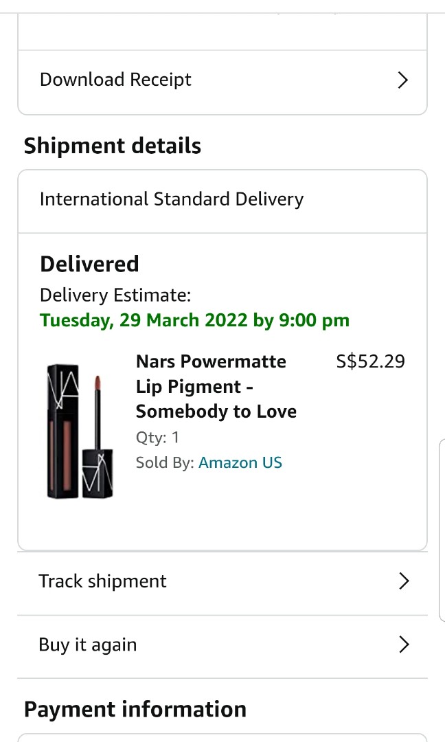 NARS long stay lipstick- somebody to love, Beauty & Personal Care, Face ...