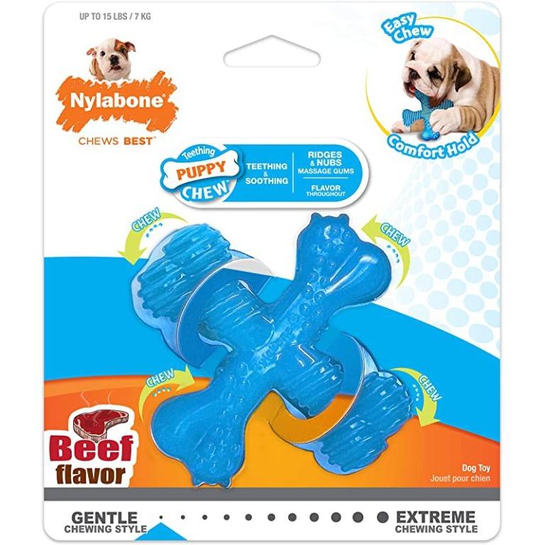 Nylabone Just for PUPPIES Key Ring Pacifier Dental X Bone Wishbone Bone ...