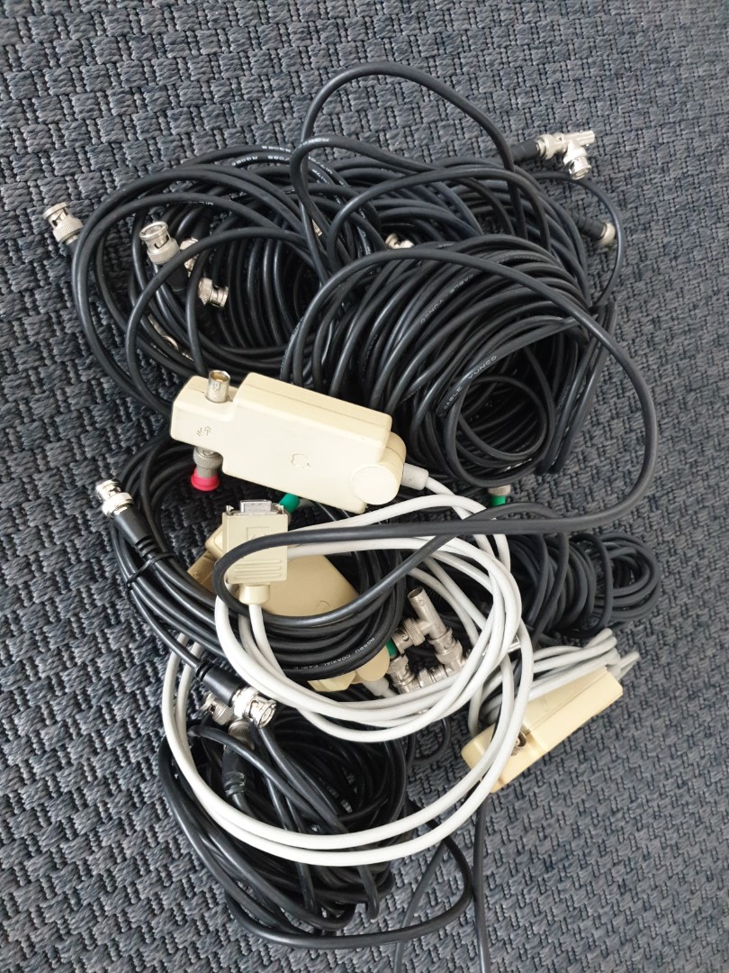 Old school coaxial ethernet cables and adaptors!, Computers & Tech ...