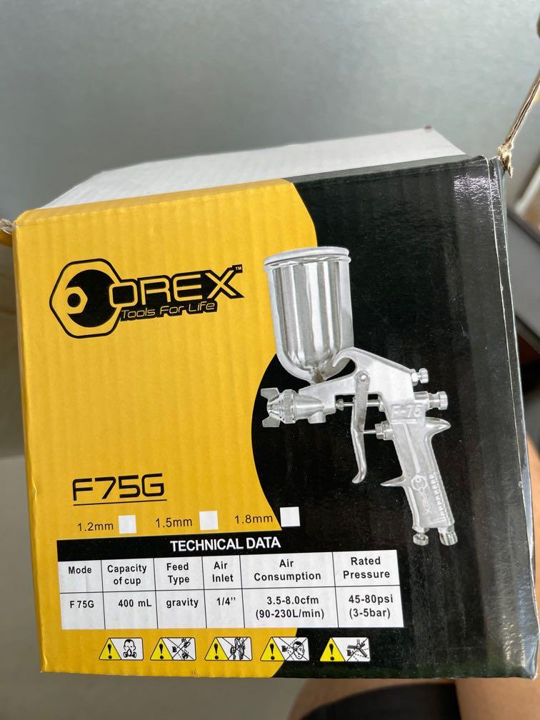 OREX F75 1.5 nozzle spray gun, Furniture & Home Living, Home ...