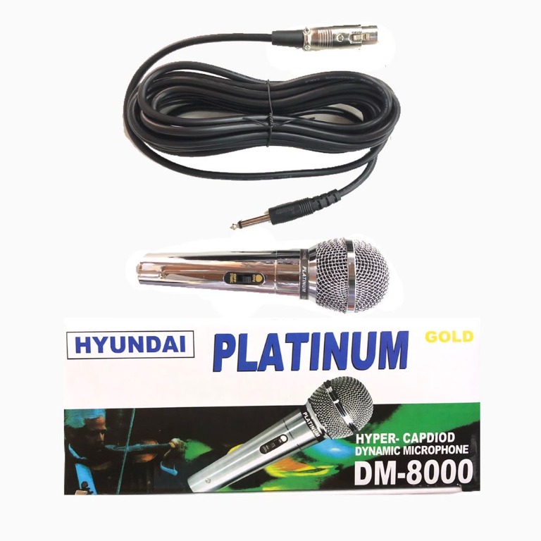 ORIGINAL HYUNDAI PLATINUM DM-8000 MICROPHONE 5M, Audio, Microphones on Carousell