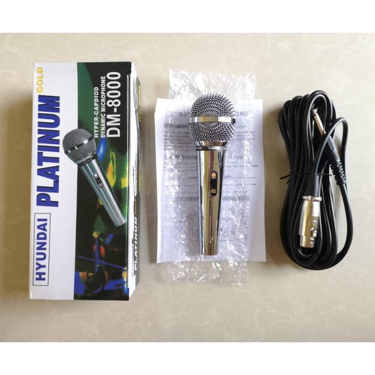 ORIGINAL HYUNDAI PLATINUM DM-8000 MICROPHONE 5M, Audio, Microphones on Carousell