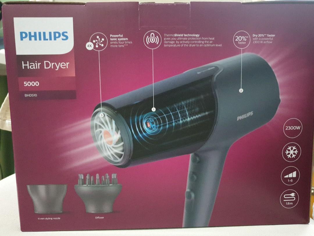 Philips BHD510 5000 HAIR DRYER, Beauty & Personal Care, Hair on Carousell
