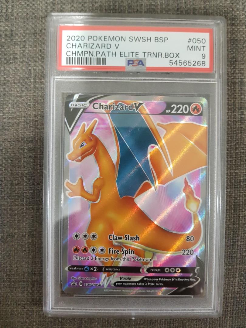 Pokemon Champion Path Charizard Promo PSA9, Hobbies & Toys, Toys ...