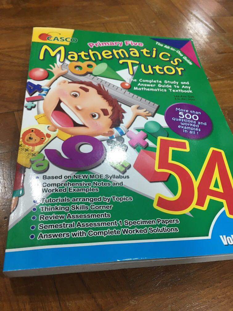 Primary 5 Mathematics Tutor 5A Volume 1 Brand New, Hobbies & Toys ...