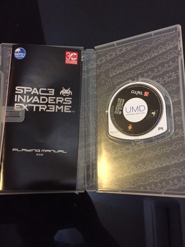 PSP GAME PLAYSTATION PORTABLE 遊戲 SPACE INVADERS EXTREME 太空侵略者, 電子遊戲 ...