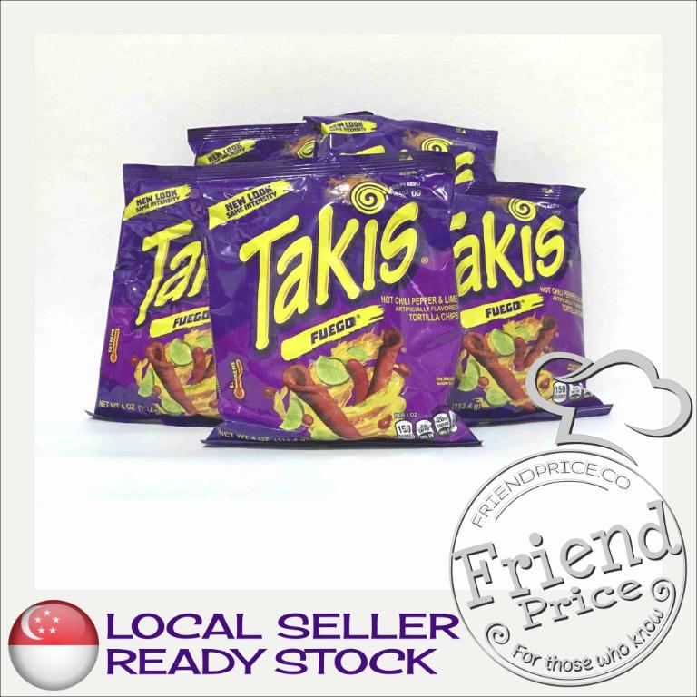 [Ready SG Stock] (3 Packs, 4 Oz. (113g) per pack) Takis Fuego Extreme ...