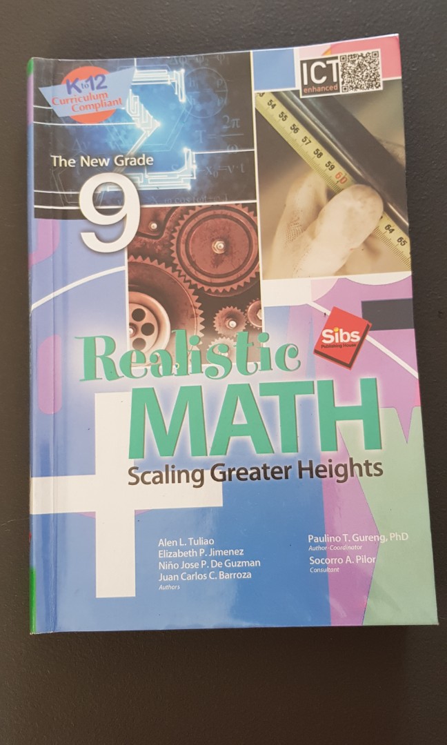 Realistic Math Grade 9@, Hobbies & Toys, Books & Magazines, Textbooks ...