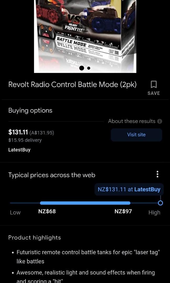 Revolt Radio Remote Control Battle Car Tank, Hobbies & Toys, Toys ...
