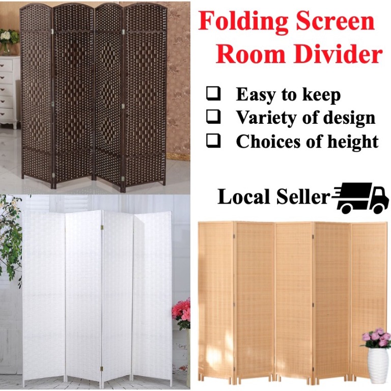 [Room Partition] Rattan Divider/Bamboo Divider/Room Separator/Room ...