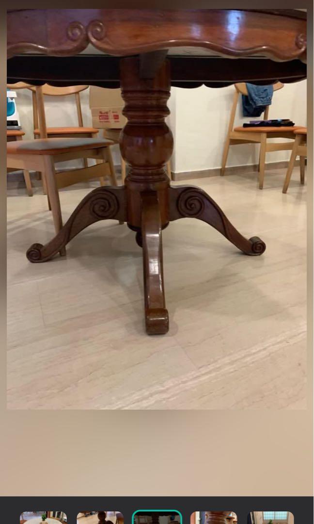 Dining Table 120cm Diameter with 75cm height., Furniture & Home Living ...