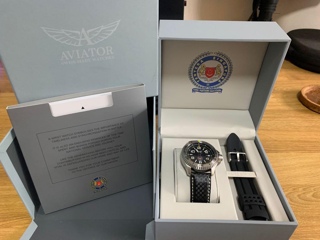 SAF Aviator Swiss made watch, Luxury, Watches on Carousell