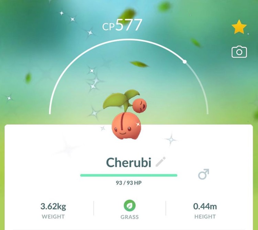 SHINY CHERUBI Pokemon Go, Video Gaming, Video Games, Others on Carousell