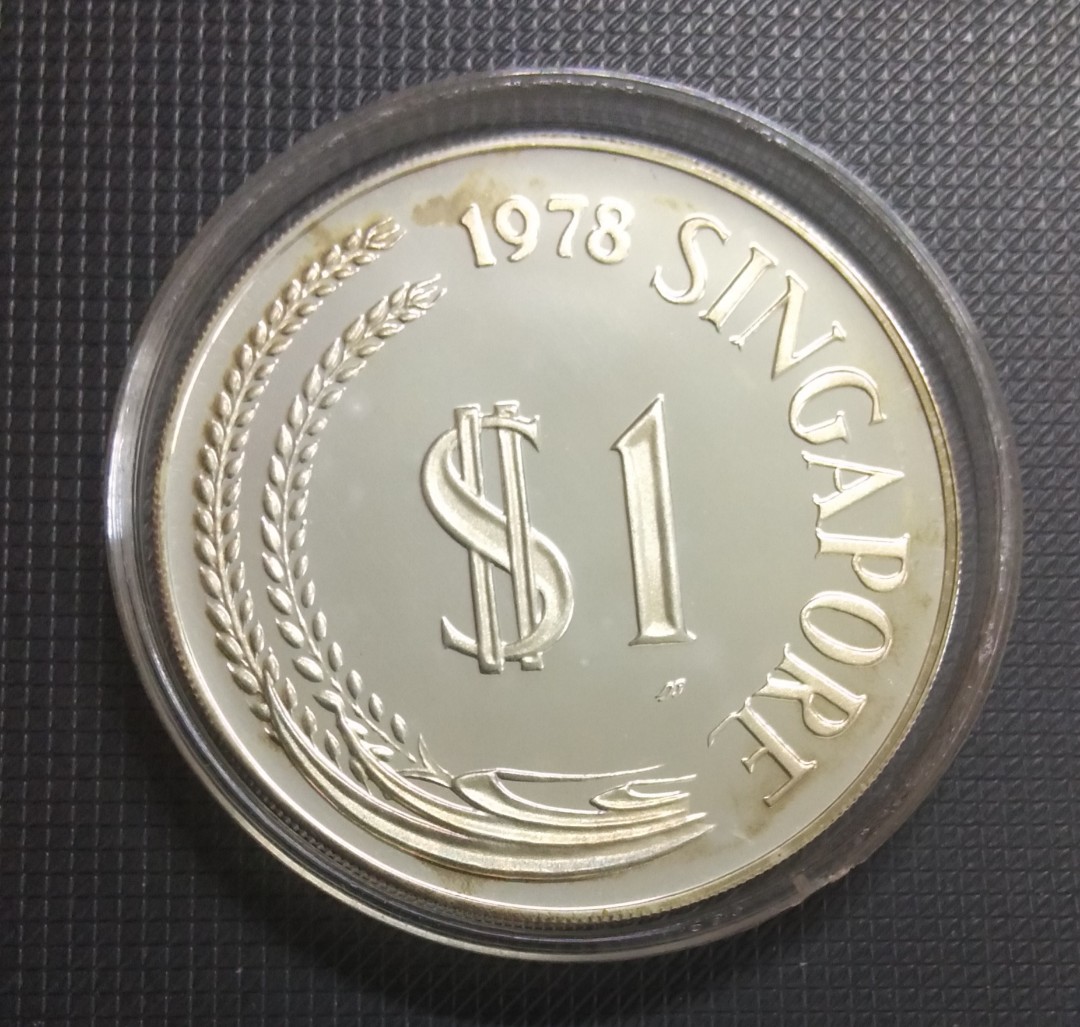 Singapore 1 dollar sterling silver 1978 coin, Hobbies & Toys ...