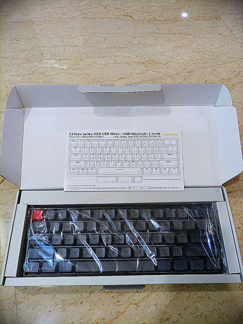 SKYLOONG GK61 SK61 Keys series RGB USB Wired / USB + Bluetooth 2 mode ...