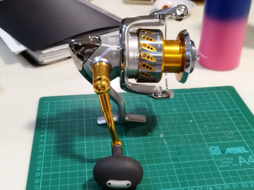 Stella SW 8000 PG with jigging master model AG rod, Sports Equipment ...