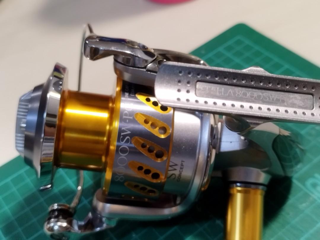 Stella SW 8000 PG with jigging master model AG rod, Sports Equipment ...