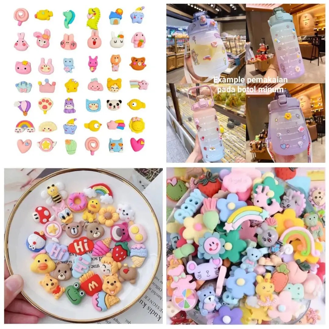 Sticker Timbul 3D u/ botol minum kotak makan hiasan laci diy scrapbook ...