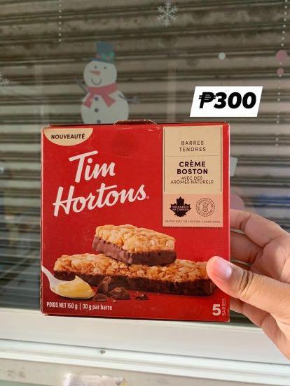 Tim Hortons Granola Bar Boston Creme, Food & Drinks, Packaged & Instant ...
