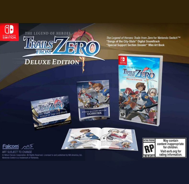 Trails From Zero Deluxe Edition (US) Pre-order, Video Gaming, Video ...