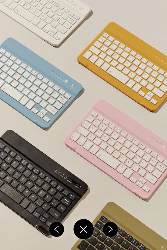 Wireless keyboard COMPACT metal and light (Typo), Computers & Tech ...