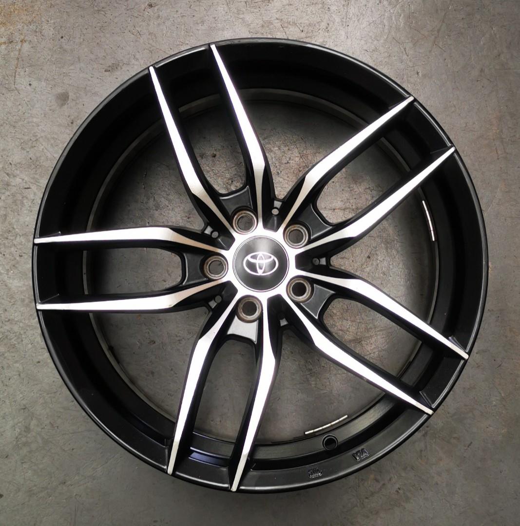Used 17" Toyota Rims, Car Accessories, Tyres & Rims on Carousell