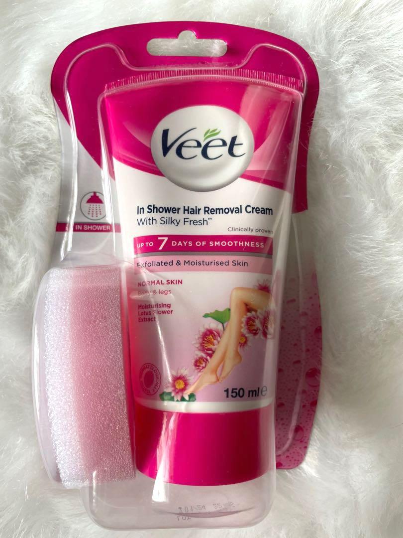 Veet In Shower Hair Removal Cream with Silky Fresh, Beauty & Personal ...