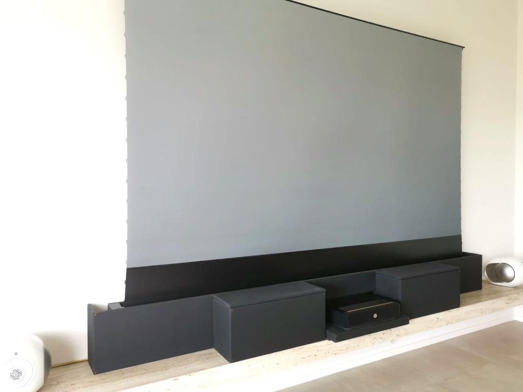 VIVIDSTORM S PRO 120" Motorized Floor Rising ALR Screen for UST ...