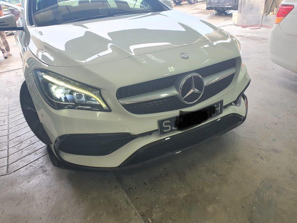 W117 FULL BODYKIT FRONT BUMPER BOOT LIP SIDE SKIRT REAR DIFFUSER GRILLE ...