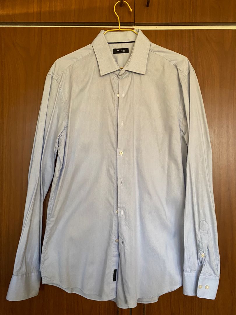 Wharton Executive Office Shirt, Men's Fashion, Tops & Sets, Formal ...