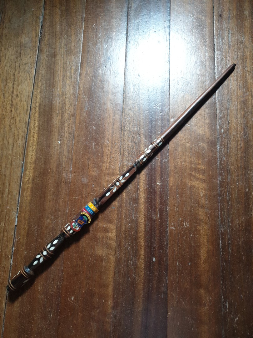1965 kamagong wood swagger stick pointer with mother of pearl inlay ...