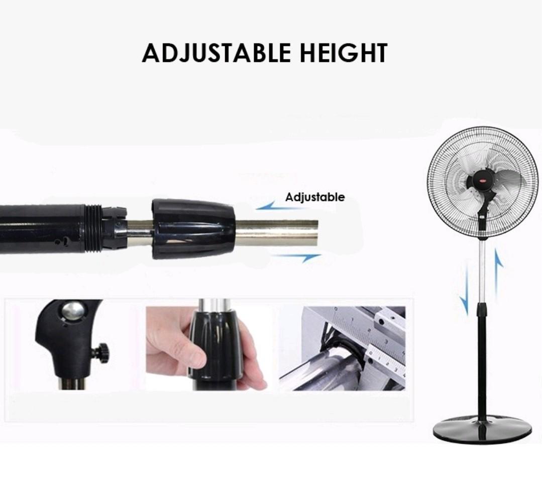 20" EuropAce Twin Turbo Power Stand Fan EPF 7203U EPF7203U, Furniture ...