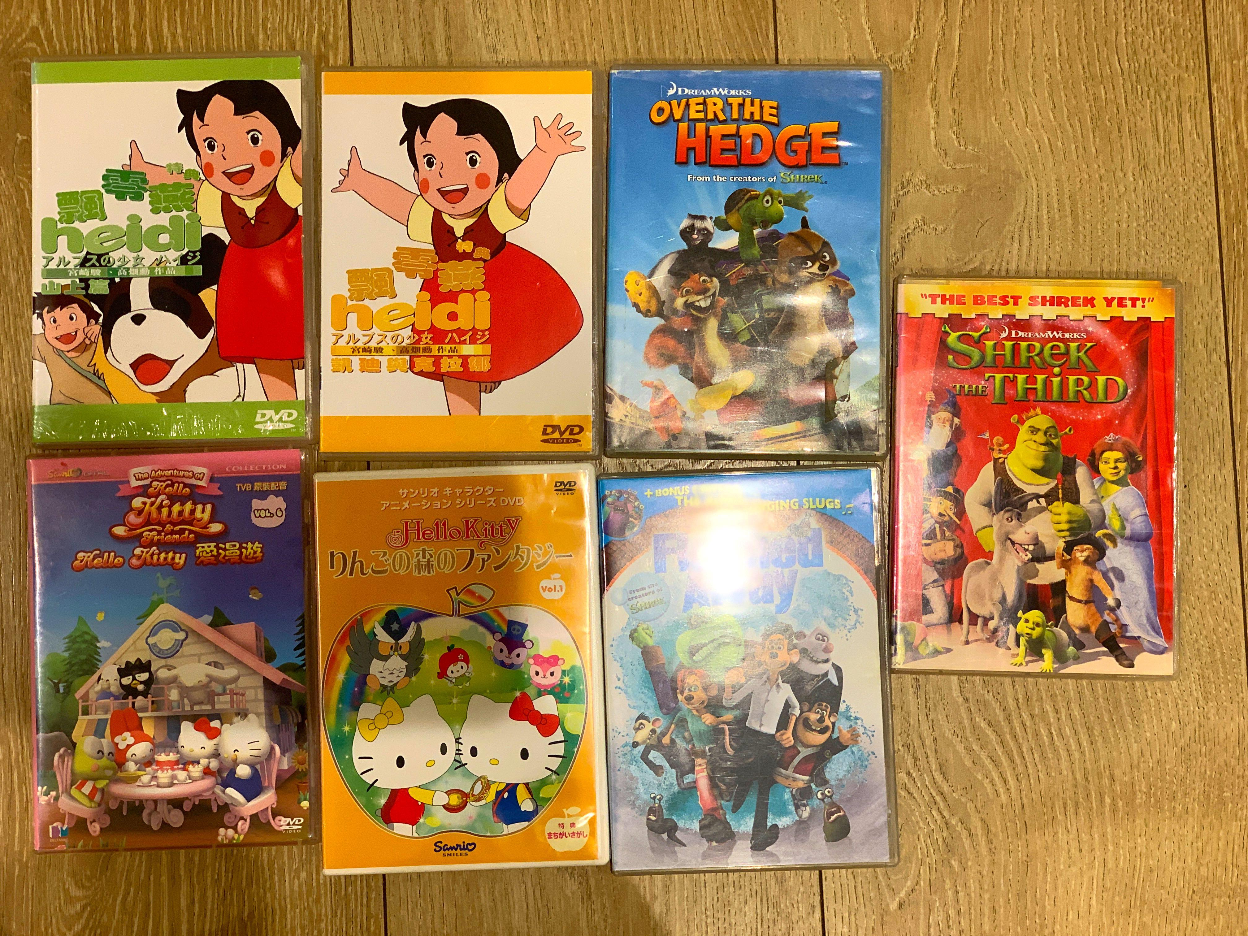 兒童日本+ DreamWorks DVD 系列, 共7隻, 興趣及遊戲, 音樂、樂器 & 配件, 音樂與媒體 - CD 及 DVD ...