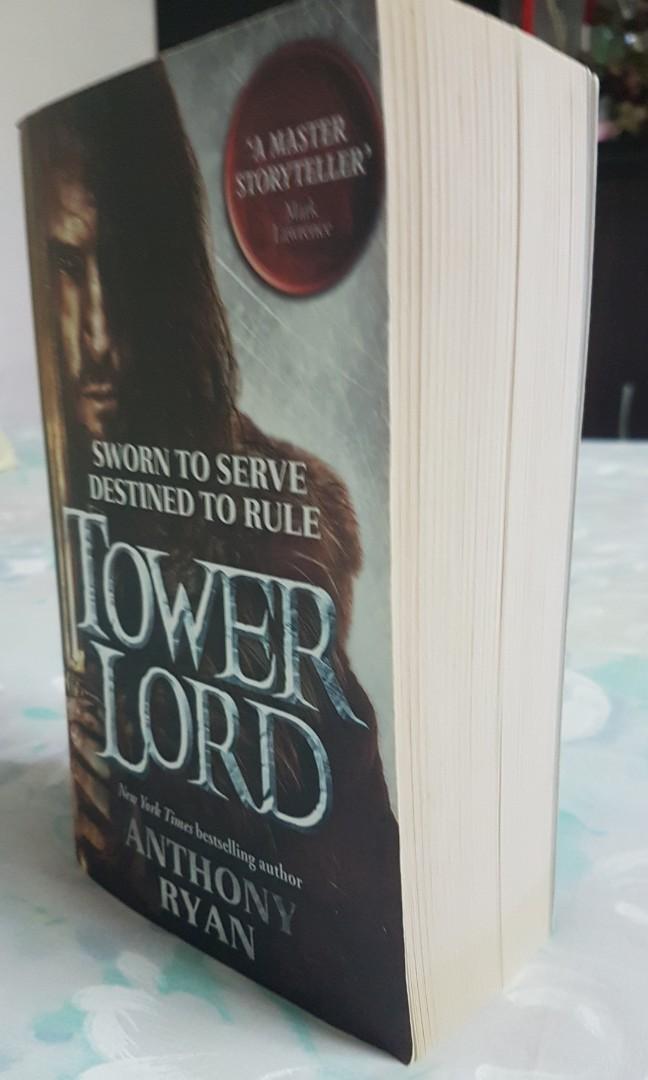 A Raven's Shadow Novel "Tower Lord" by Anthony Ryan, Hobbies & Toys ...
