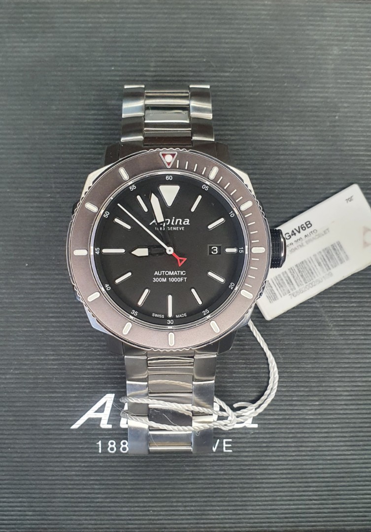 Alpina Seastrong Diver Swiss Watch not Tag Heuer Longines Steinhart ...