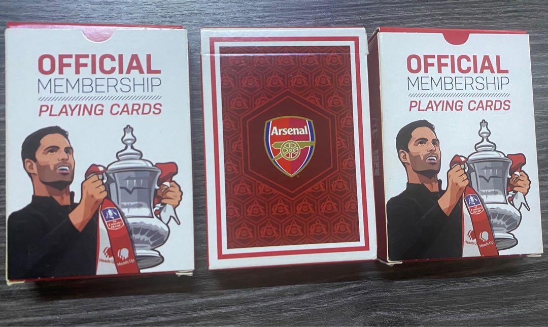 Arsenal Official Membership Playing Cards, Hobbies & Toys, Collectibles ...