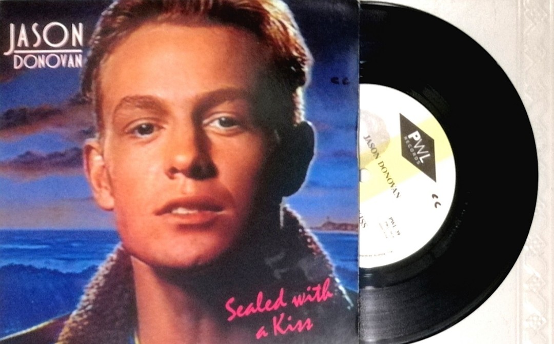 arth7 JASON DONOVAN - Sealed With A Kiss 7" Inch Single Vinyl Record ...
