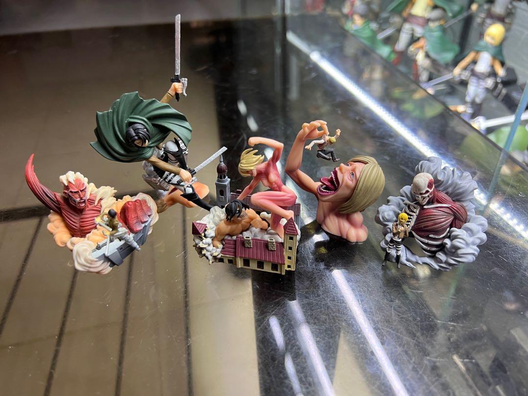 Attack on Titan Kaiyodo mini figures set shingeki no kyojin levi ...