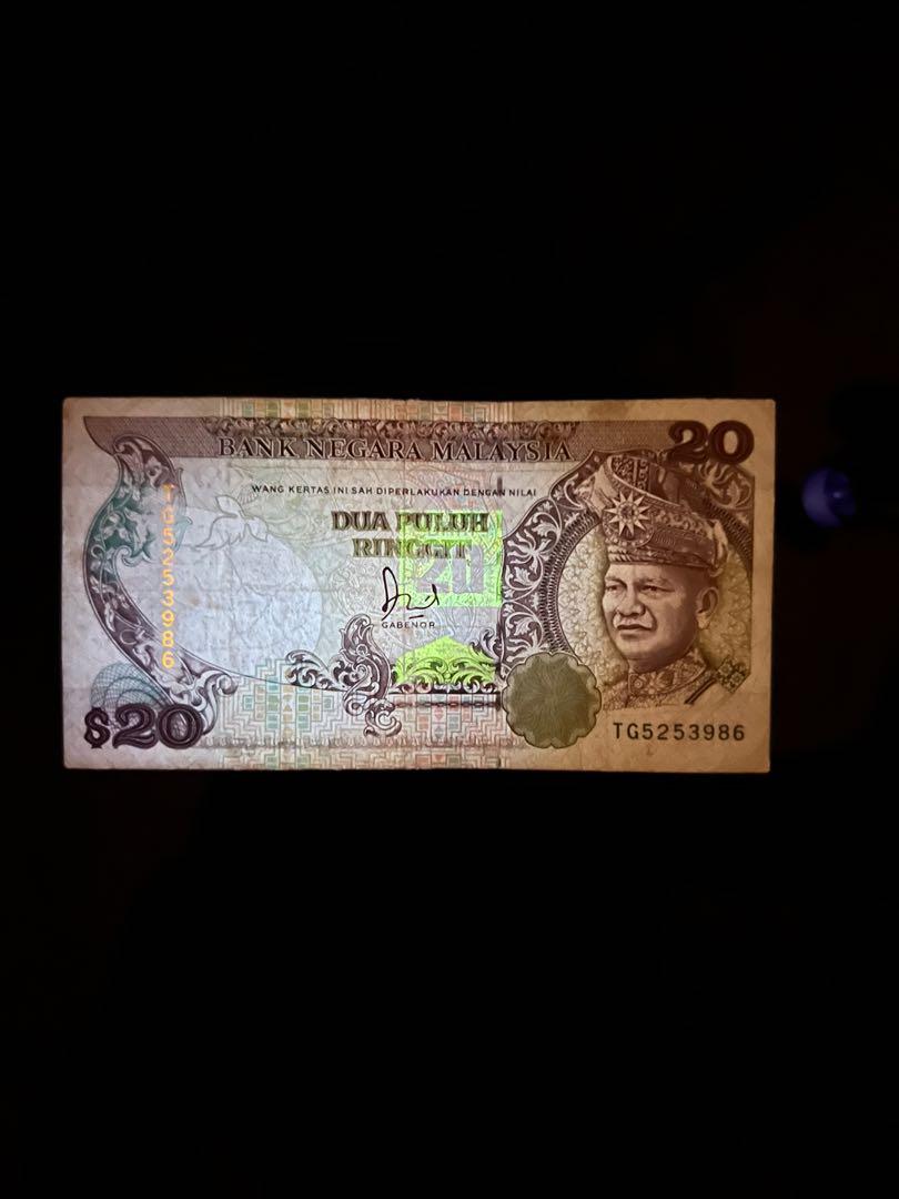 BANKNOTE / DUIT LAMA RM20 SERIES 6, Hobbies & Toys, Collectibles ...